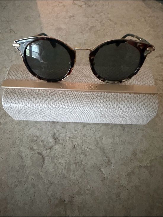 Jimmy Choo | Accessories | Jimmy Choo Tortoiseshell Round Sunglasses ...